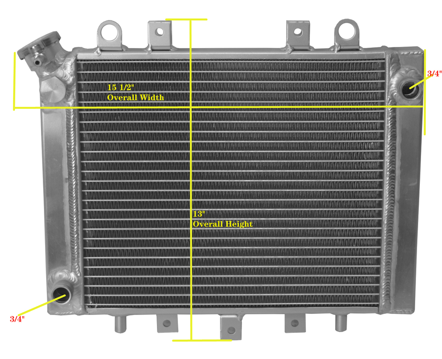 Aluminum Radiator For Kawasaki 2005-2007 Brute Force 750 ATV | eBay